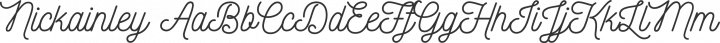 Nickainley Font Free by Fontfabric | Font Squirrel