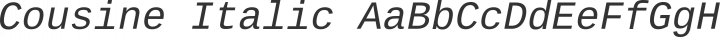 Cousine Font Free by Ascender Fonts » Font Squirrel
