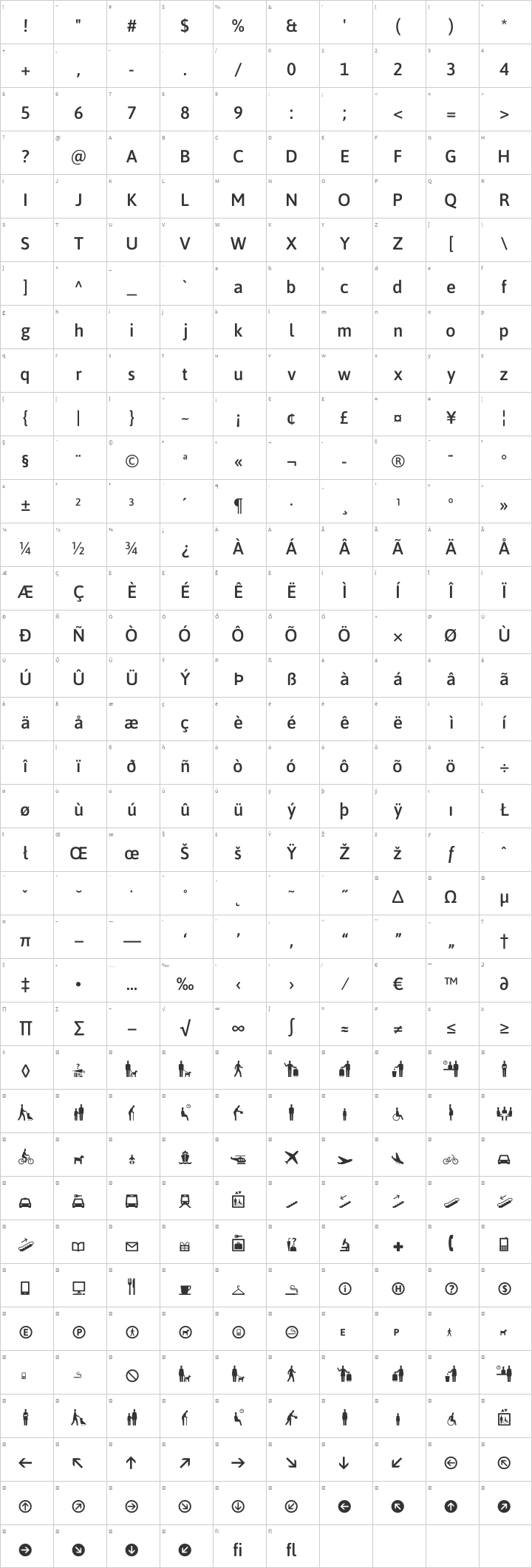 Asap Symbol Font Free by Omnibus Type » Font Squirrel