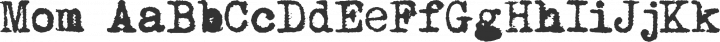 Moms Typewriter Font Free by Christoph Mueller » Font Squirrel