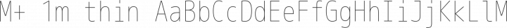 M+ 1m Font Free by M+ Fonts | Font Squirrel