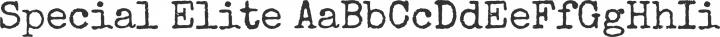 Special Elite Font Free by Astigmatic » Font Squirrel