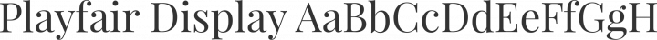 Playfair Display Font Free by Claus Eggers Sørensen » Font Squirrel